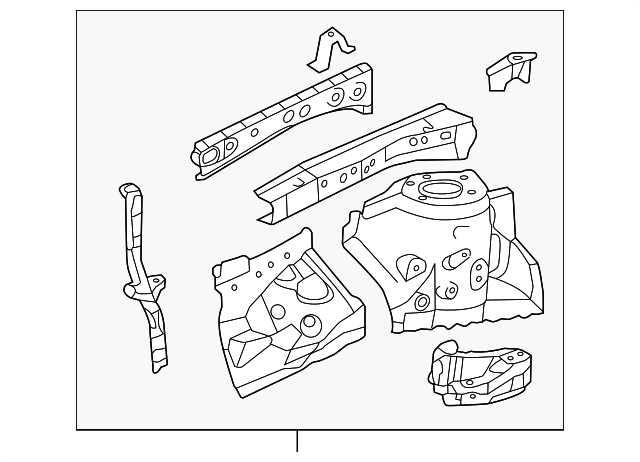 2012-2014 Toyota Camry Apron Assembly 53702-06150 | Toyota Parts Center