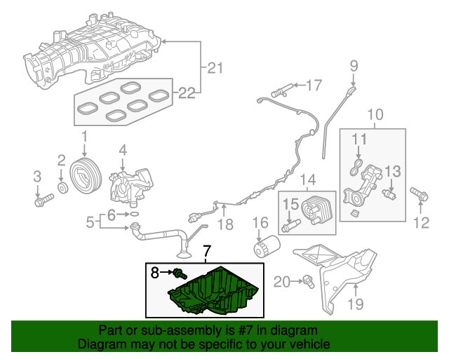 2017-2019 Ford Oil Pan HL3Z-6675-A | OEM Parts Online