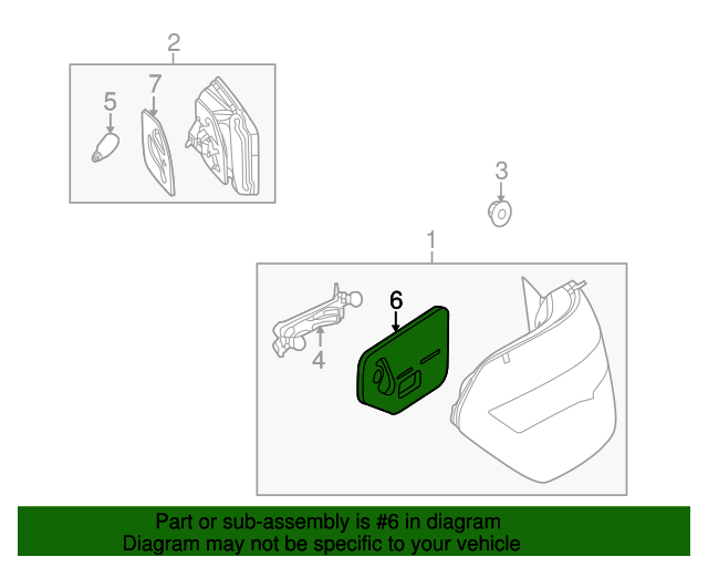 2011-2013 Mercedes-Benz Tail Light Gasket 212-826-01-91 | MB OEM Parts