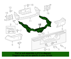 2014-2021 Toyota Tundra Bumper 51908-0C041 | Toyota Parts Center