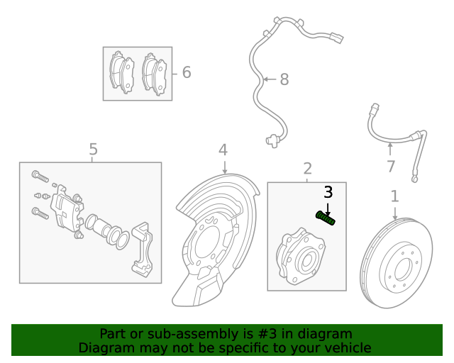 3880A150 - Wheel Stud 2022-2024 Mitsubishi | Mitsubishi Direct Parts