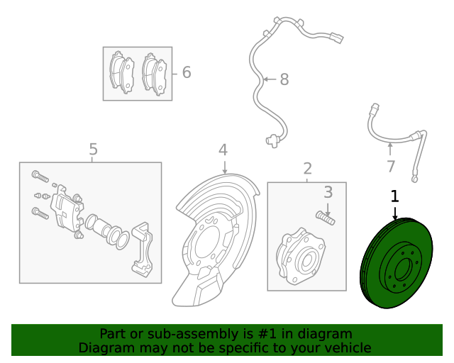 2022-2024 Mitsubishi Disc Brake Rotor 4615A289 | OEM Parts Online