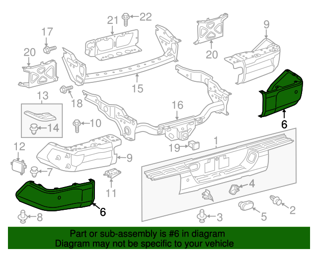 2014-2021 Toyota Tundra End Cap 52155-0C903 | OEM Parts Online