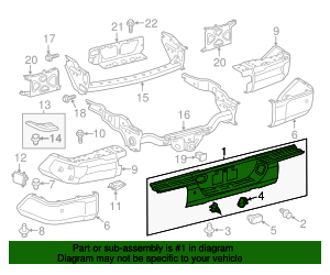 2014-2021 Toyota Tundra Bumper Cover (Left, Rear) 52057-0C061 | Plaza ...
