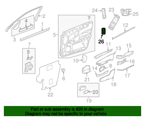 2010-2020 Mercedes-Benz Trunk Lid Release Switch 212-905-93-00-64-9107 ...