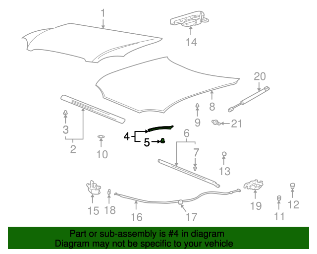 86437-39001 - Outer Seal - 2001-2005 Hyundai | OEM Parts Quick