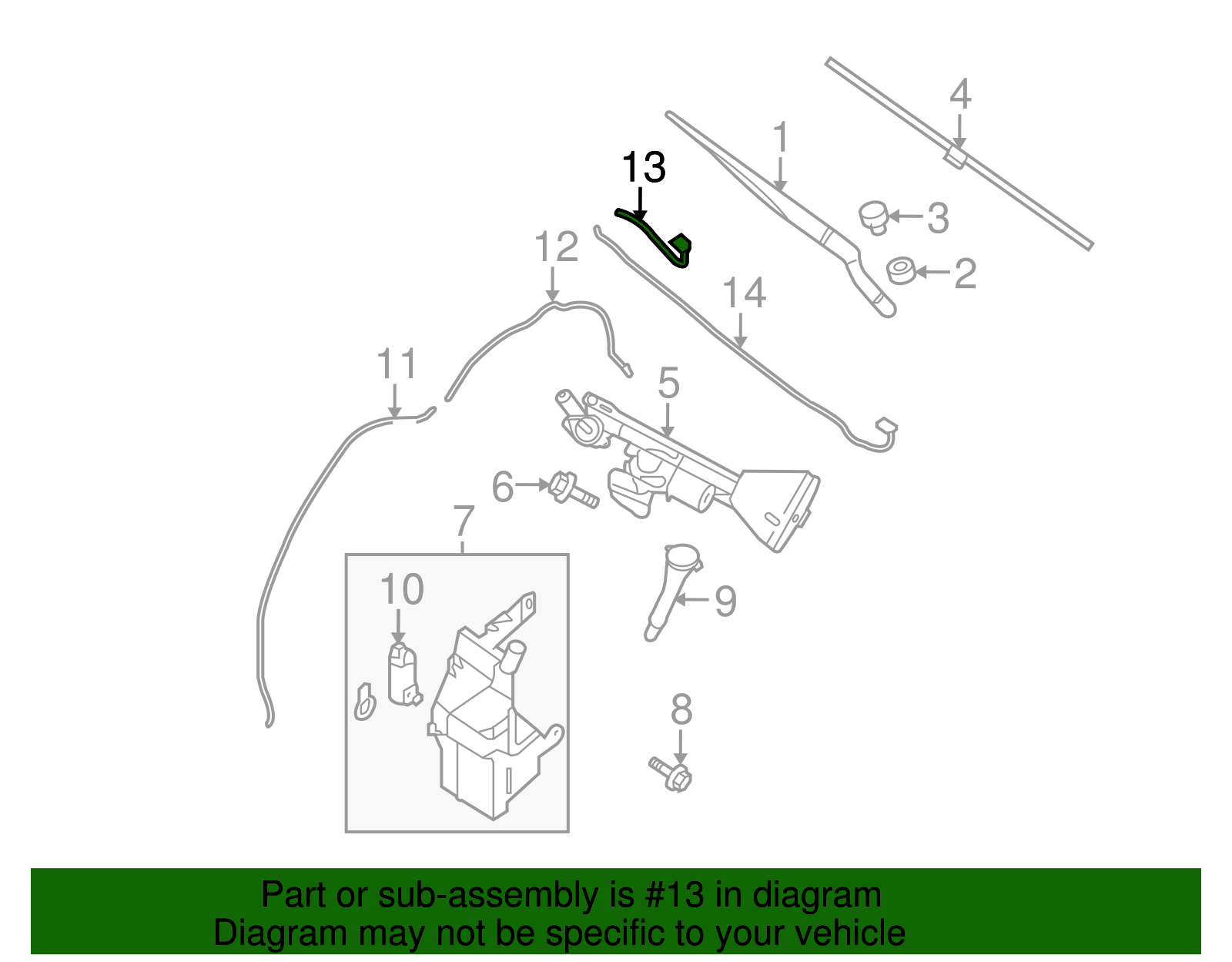 2007-2013 Nissan Altima Nozzle 28932-JA000 | My Nissan Part