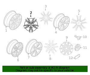 2021-2025 BMW | Disc Wheel Light Alloy Jet B 36907111 | 36118746631 ...