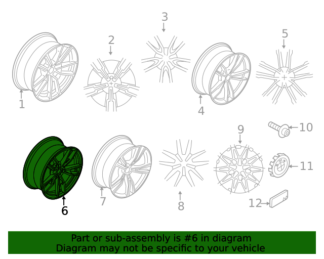 Genuine BMW 36-11-8-089-894 | 19" Style 792M Double Spoke Cerium Grey ...