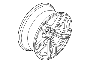 Genuine BMW 36-11-8-089-894 | 19" Style 792M Double Spoke Cerium Grey ...
