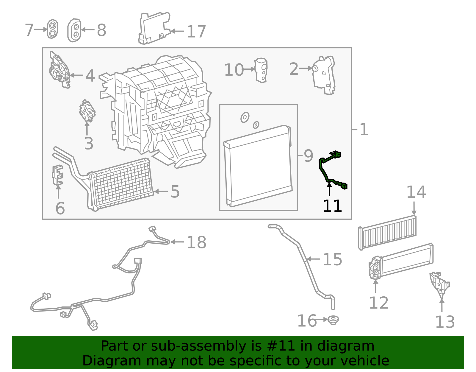 2018-2024 Toyota A/C Evaporator Temperature Sensor 88620-06060 | Toyota ...