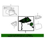 212-810-66-00 - Mirror Assembly - Right, Front Right 2010-2016 Mercedes ...