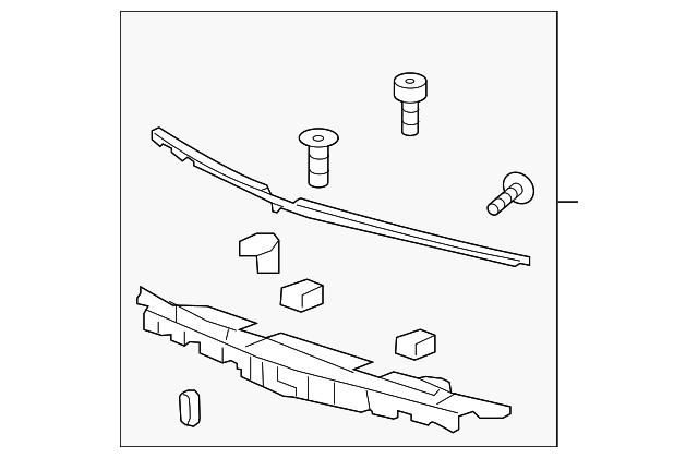 2011-2017 Buick Regal Front Bumper Fascia Center Support 22946539 GM ...