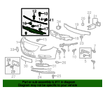 2011-2017 Buick Regal Front Bumper Fascia Center Support 22946539 GM ...