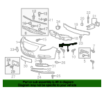 2014-2017 Buick Regal Passenger Side Front Bumper Fascia Center Support ...