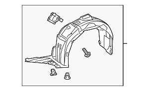 2016-2020 Lexus Fender Liner 53805-30350 | OEM Parts Online