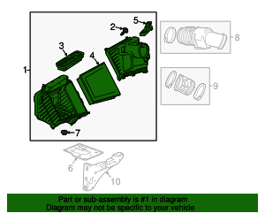 2017-2019 GM Air Cleaner 84850015 GM | GMPartsDirect.com