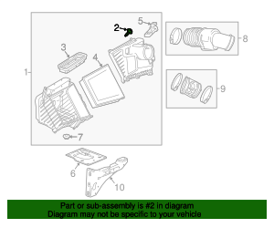 2017-2021 GM Air Cleaner Housing Cover Bolt 11549031 | GMPartsDirect.com