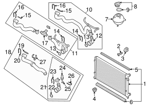 5K0-121-251-AA - Radiator Assembly 2008-2015 Audi | Audi OEM Parts
