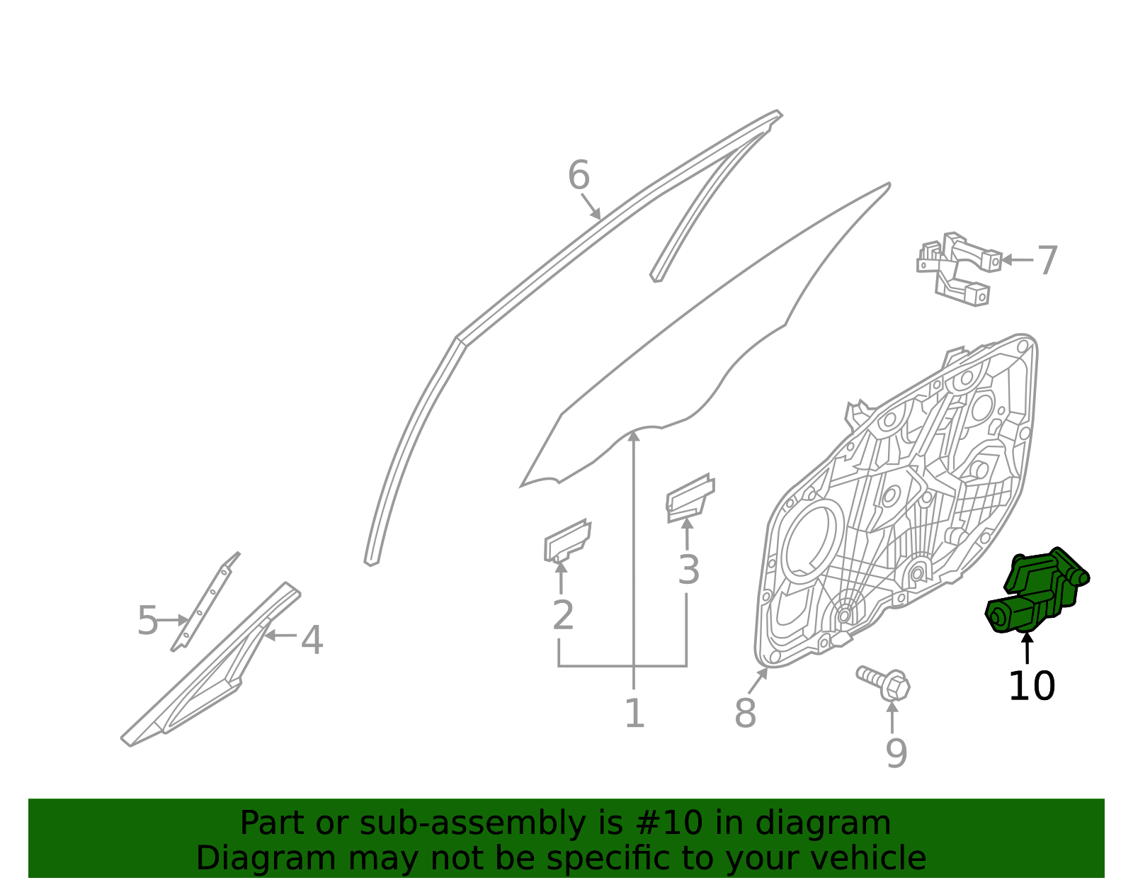 Hyundai - 82460-T1000 - Window Motor - 2021-2025 Genesis | OEM Hyundai ...