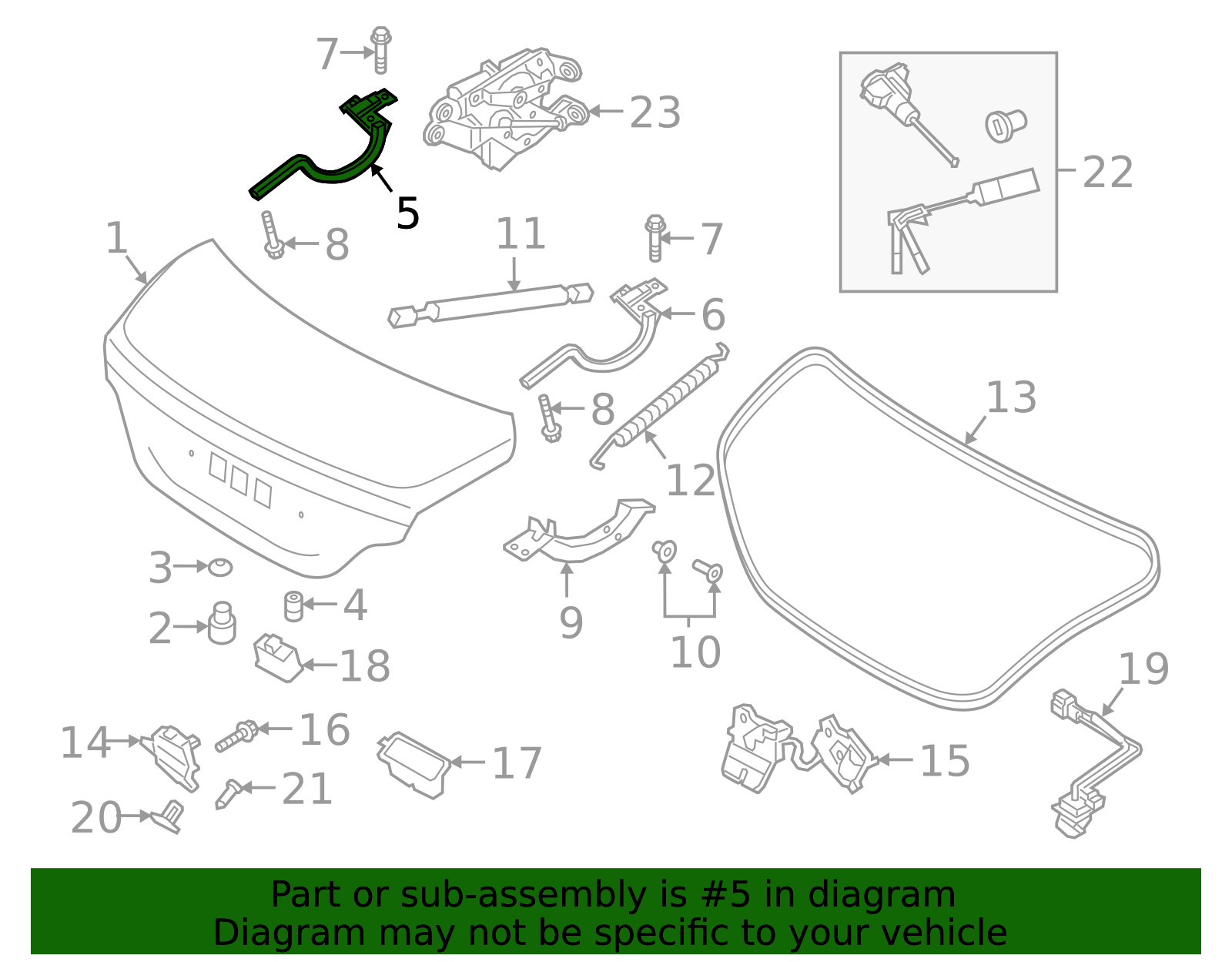 79220-G9120 - High-Quality Hinge Assembly Trunk Lid Right-hand for 2019 ...