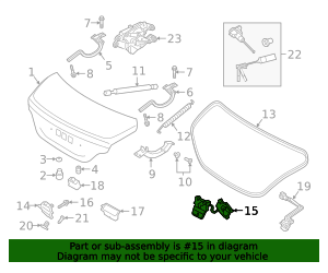 2019-2021 Genesis G70 Latch 81230-G9110 | OEM Parts Online