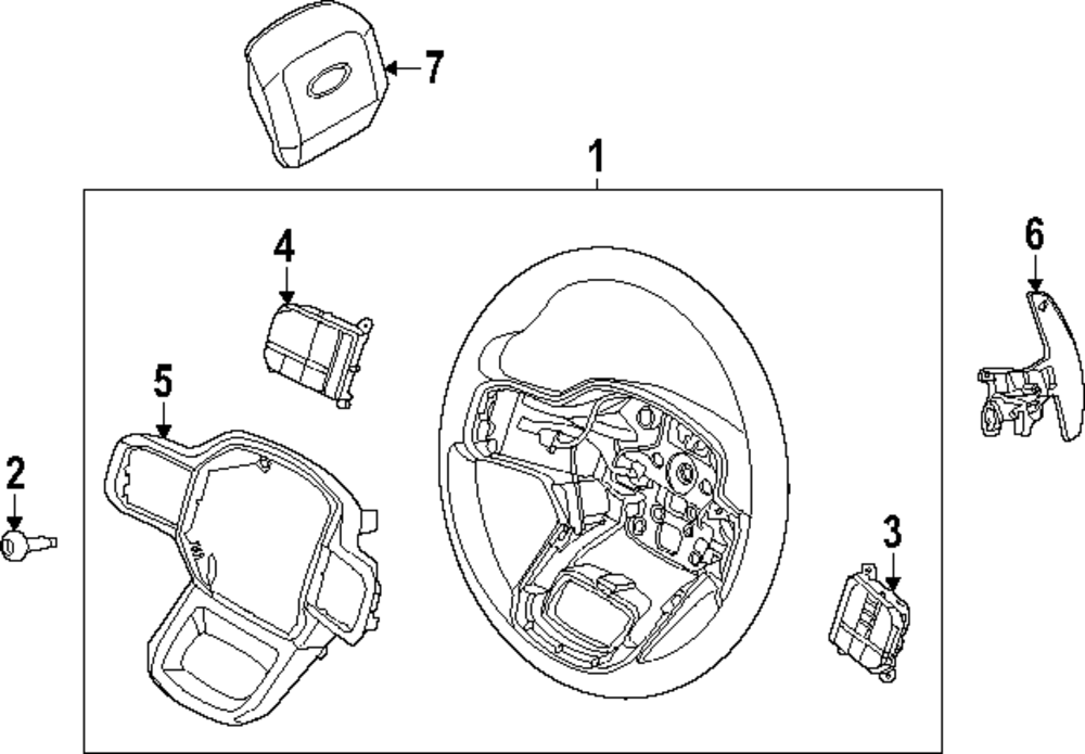 2024-2025 Ford F-150 Steering Wheel RL3Z-3600-PB | QuirkParts