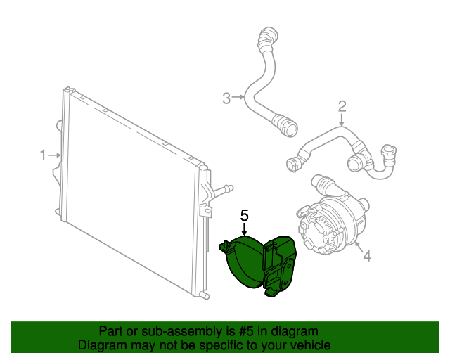 11518663638 - 2017-2021 BMW Auxiliary Pump Bracket (11-51-8-663-638 ...