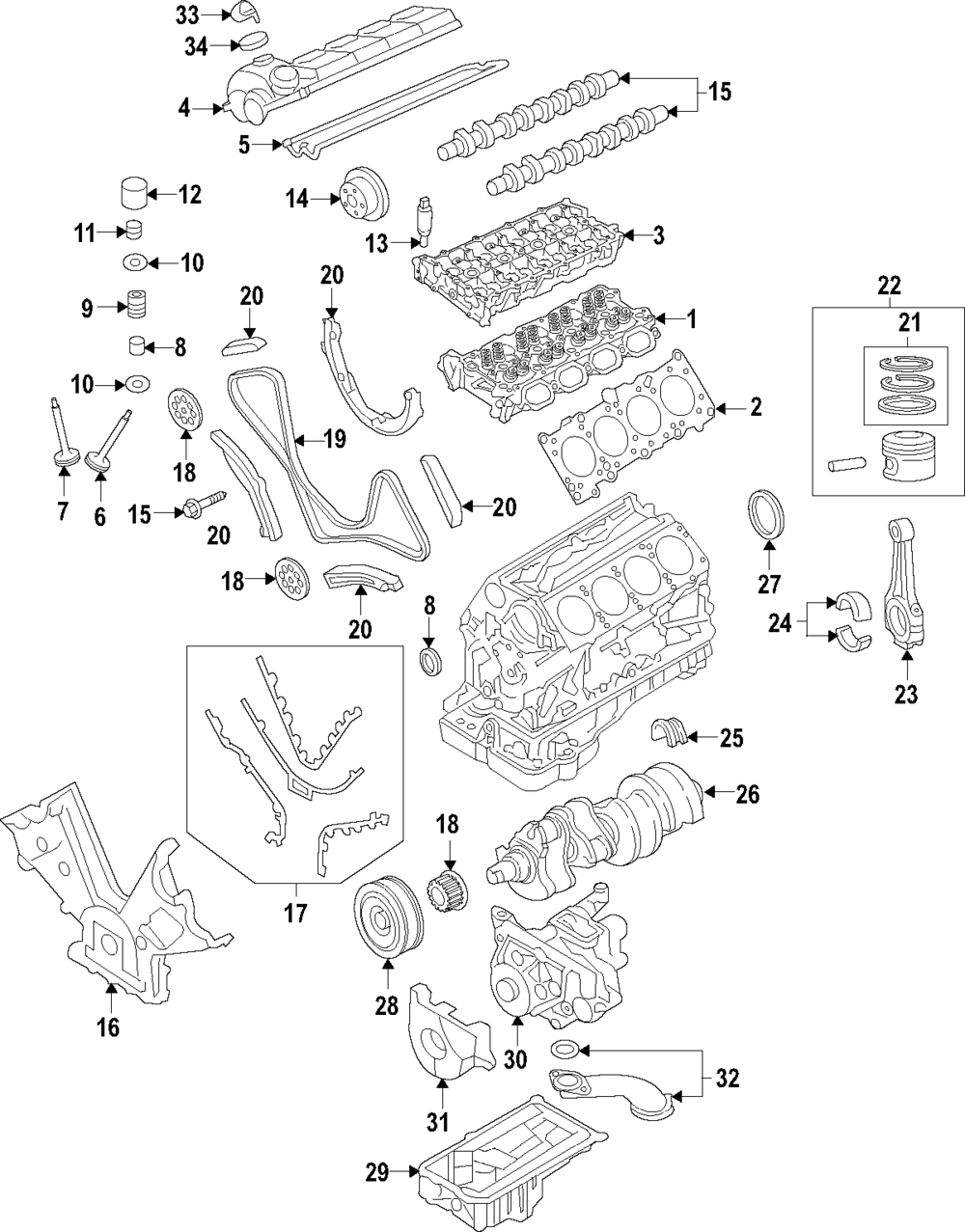 2008-2018 Porsche Valve Assembly 948-105-308-03 | OEM Parts Online