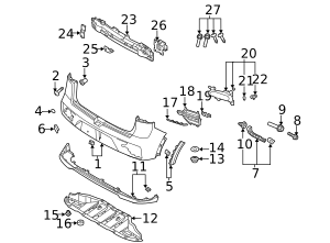 86610-Q4050 - Bumper Cover 2019-2021 Kia Niro EV | Kia.Parts Store