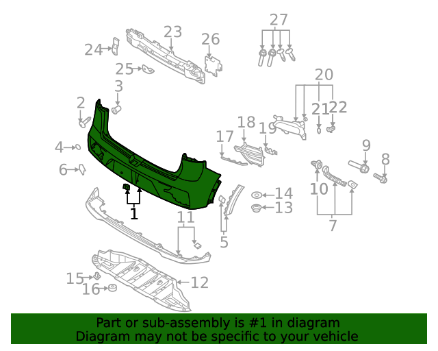 86610-Q4050 - Bumper Cover 2019-2021 Kia Niro EV | Kia.Parts Store
