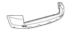 2009-2012 Toyota RAV4 | Cover Rear Bumper | 52159-0R901 | OEM Vehicle Parts