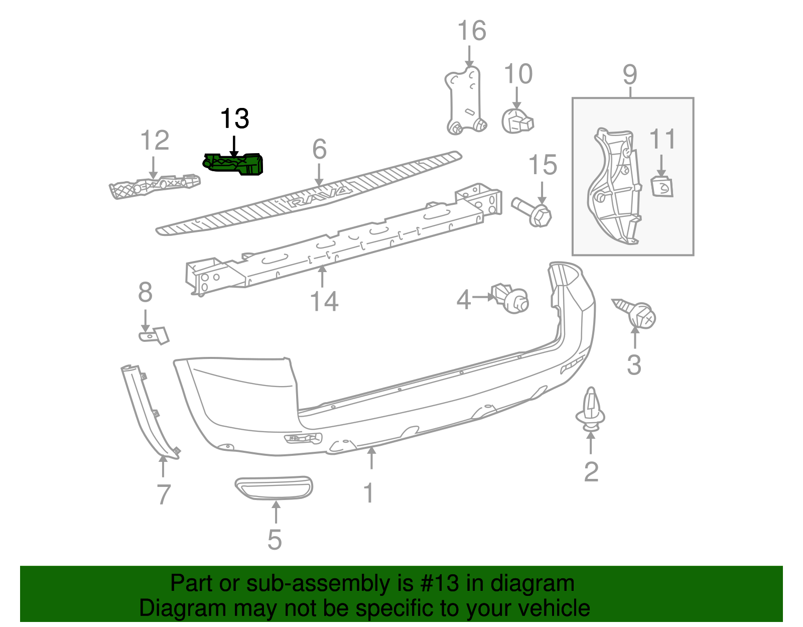 2006-2012 Toyota RAV4 Upper Retainer 52563-0R010 | Toyota Parts Center