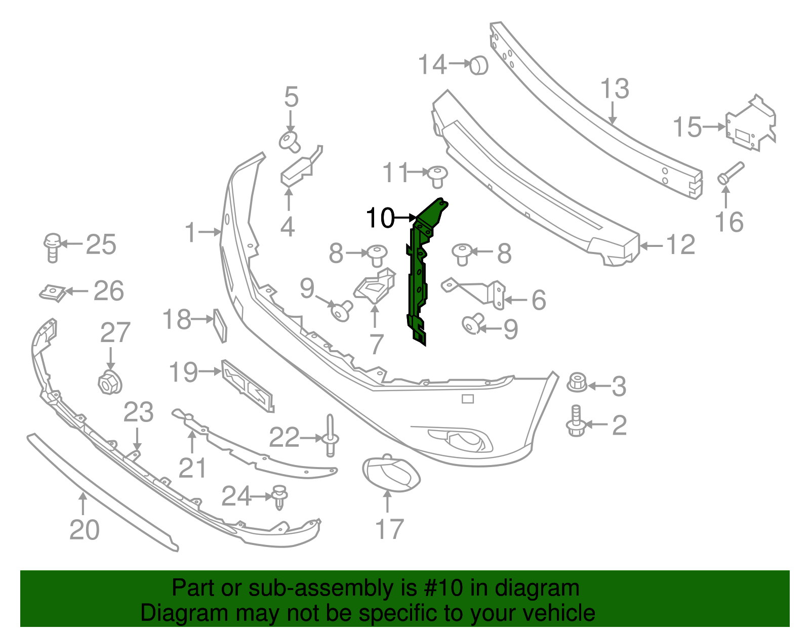 62296-3KA0A - Vertical Support - 2013-2020 Nissan Pathfinder | Nissan ...