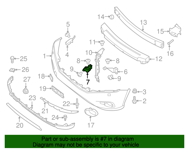 2013-2020 Nissan Pathfinder OEM NEW 13-19 Nissan Pathfinder Upper Front ...