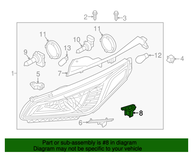 2015-2017 Hyundai Sonata Lower Bracket 92141-C1000 | OEM Parts Online