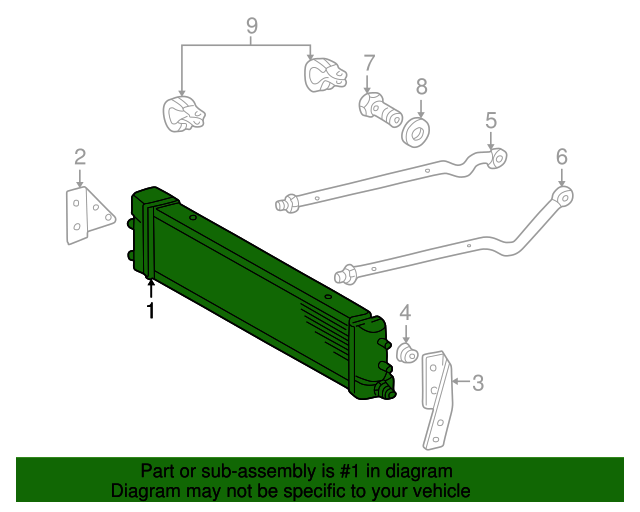 463-500-14-00 - Trans Cooler 2002-2008 Mercedes-Benz G 500 | Mercedes ...