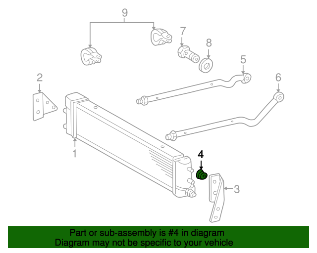 126-504-02-12 - Oil Cooler Insulator 1986-2008 Mercedes-Benz | Mercedes ...