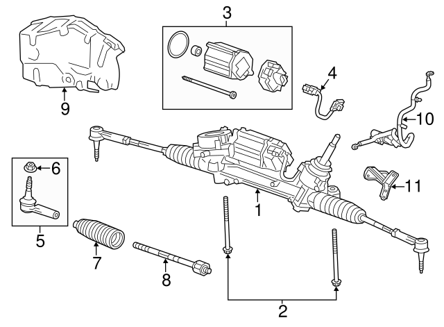 2012-2013 Buick Regal Power Steering Wiring Harness Bracket 22831919 ...
