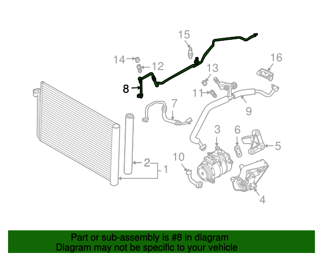 64-50-9-193-128 - Rear Press Hose - 2008-2011 BMW | Buy BMW Parts Now
