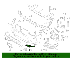 51118077064 - 2020-2021 BMW X4 Lower Bumper (51-11-8-077-064) | BMW of ...
