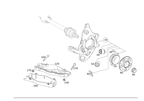 Rear Axle Suspension for 2006 Mercedes-Benz E350 | Mercedes-Benz USA Parts
