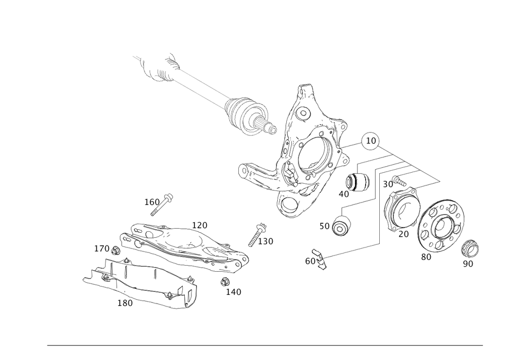 205-350-66-03 - Tie Rod 1995-2025 Mercedes-Benz | Mercedes-Benz USA Parts