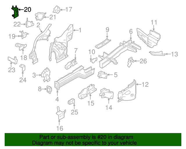 Genuine BMW 41-11-7-174-277 | Mount Bracket | FREE Shipping on Most ...