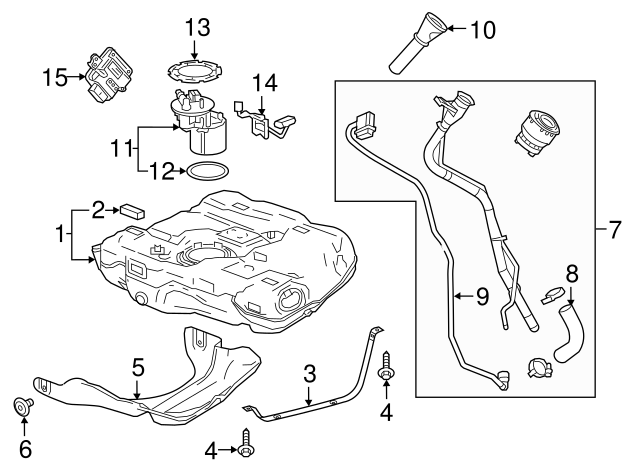 23399388 - Vapor Canister Hose 2016-2019 Chevrolet Malibu | Gateway ...