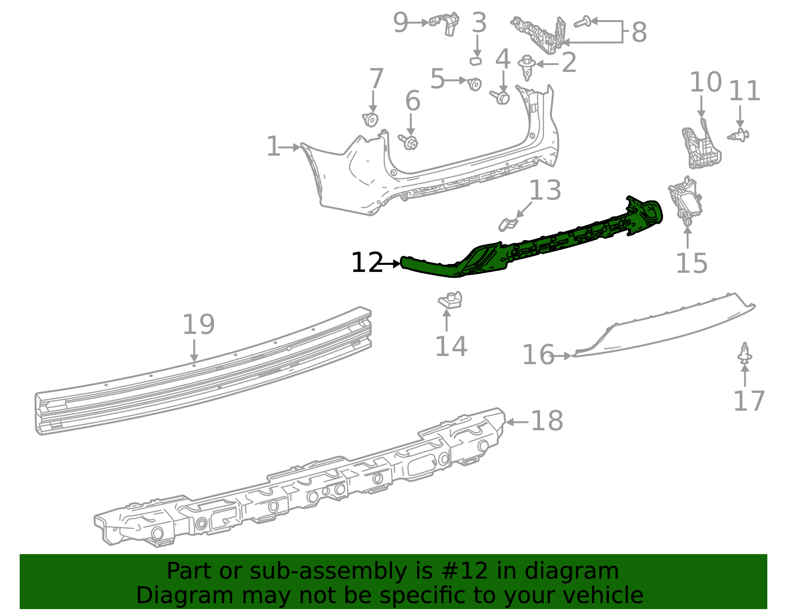 Genuine Toyota Lower Cover part# 52169-0E110 for 2020-2024 Toyota ...