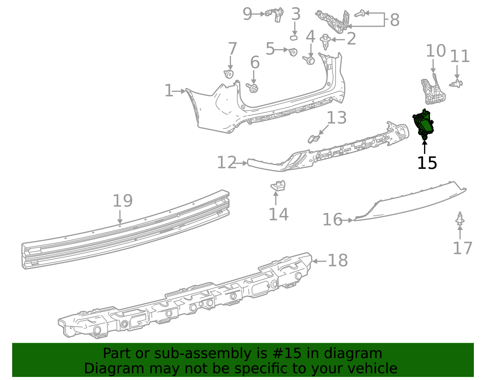 2020-2024 Toyota Highlander Reflector 81490-0E060 | Toyota San Diego Parts