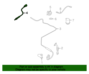 2001-2002 Mitsubishi Montero Oxygen Sensor MD369190 | Auto Parts