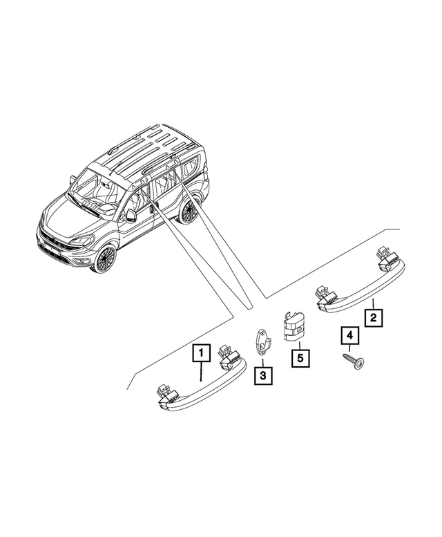 2014-2022 Mopar Handle Attaching Nut 68073392AA | Mopar eStore
