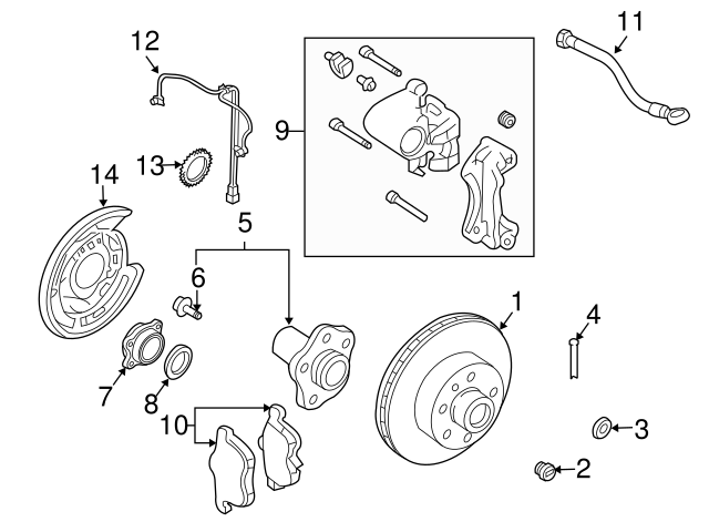2003-2007 Infiniti G35 Rear Wheel Bearing 43210-AL505 | OEM Parts Online